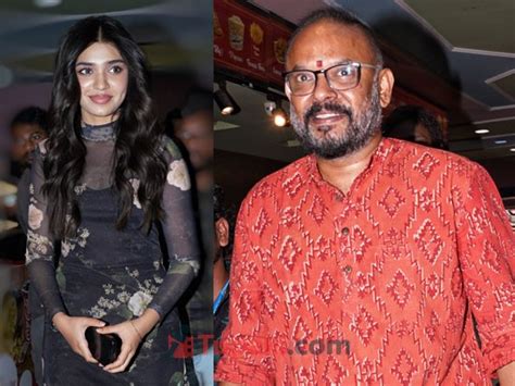 Venkat Prabhu And Krithi Shetty At Sudharshan Theater