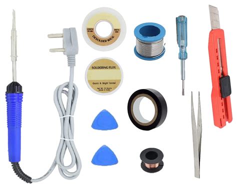 Aldeco Soldering Iron Kit In W High Temperature Welding Soldering Iron With Blue Iron