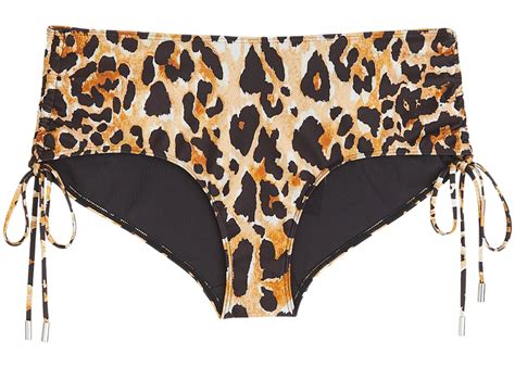 Rabanne Handm Leopard Print Bikini Bottoms Leopard Print Fw23 Us