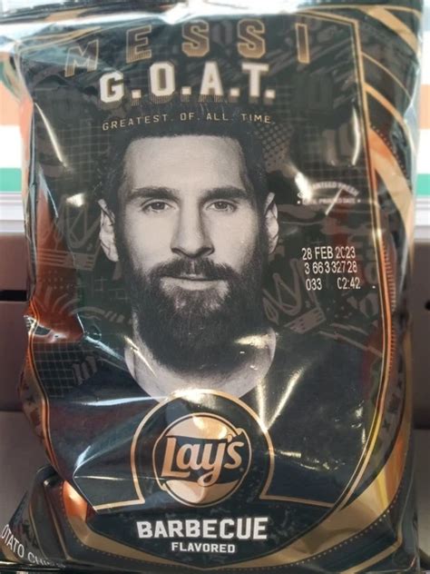 Lays Potato Chip Lionel Messi G O A T Limited Edition 85g Exclusive