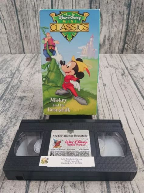 Walt Disney Mini Classics Mickey And The Beanstalk Vhs 1991 Pre