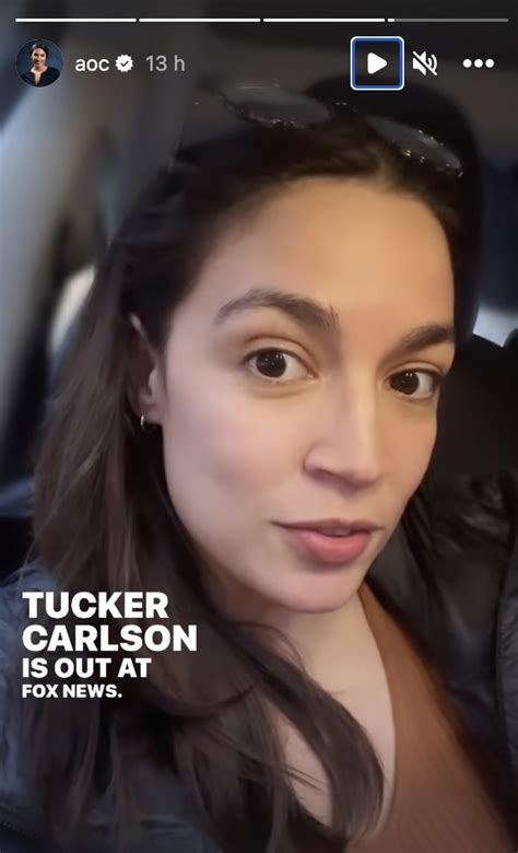 Aoc Shares Brutal Response To Tucker Carlson Being Axed From Fox News