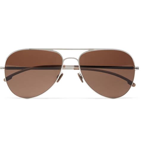 Lyst Mykita Bo Lightweight Stainless Steel Aviator Sunglasses In