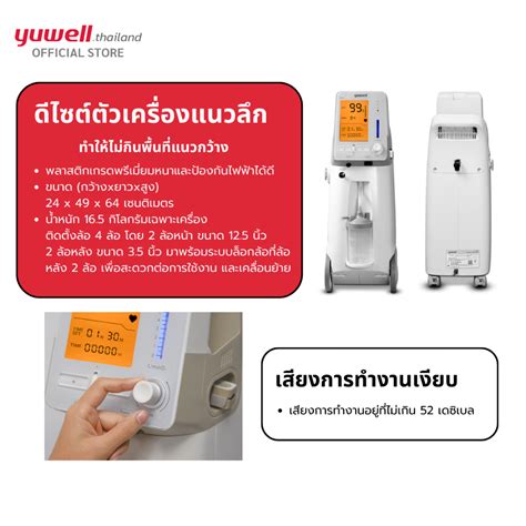 เครื่องผลิตออกซิเจน ขนาด 3 ลิตร Yuwell รุ่น 9f 3aw รับประกันศูนย์ไทย 3