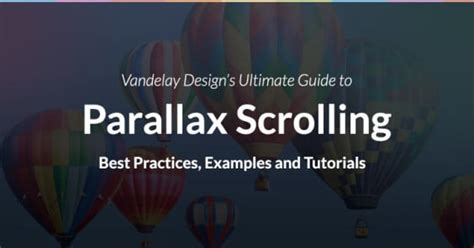 The Ultimate Guide To Parallax Scrolling Best Practices Examples And Tutorials Aditya Dyal S