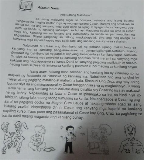 Subukin NatinBasahin Ang Bawat Pangungusap Sagutin Ang Mga Tanong 1