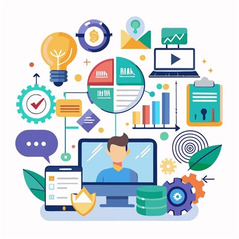 Data Analysis And It System Management With Computer Charts Graphs And