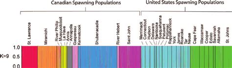 Analysis Of American Shad Population Structure Using The Bayesian Download Scientific Diagram