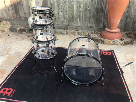 Tama Starclassic Mirage 5pc Drum Set Kit Acrylic Excellent Condition