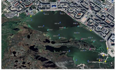 Sampling Points Of Surface Water Bottom Sediments And Aquatic