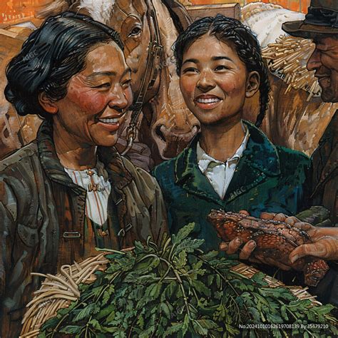Ai创作图布朗族插画 布朗族男女 人物插画土特产 知青纪念壁画 布朗族人物情侣插画 手绘布朗族插画 彝族做生意场景浮雕 客家妹浮雕 手绘布朗族 藏族农业工作者 木榨油壁画 榨油壁画 油茶壁画