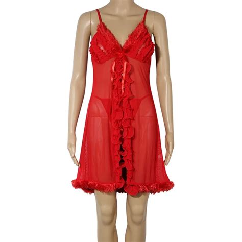 Aliexpress Com Buy Women Sexy Lingerie Hot Big Size Nightgown Mini Babydoll For Sex Baby