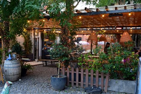 Small Cafe On Lisbon Street Stock Image Image Of Street Color 325719975