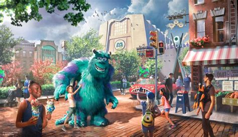 News Close Up Look At New Monsters Inc Coaster Announced For Disney