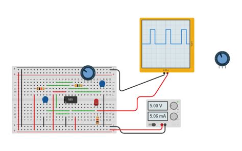 Circuit Design 555 Timer And D Flip Flop Tinkercad