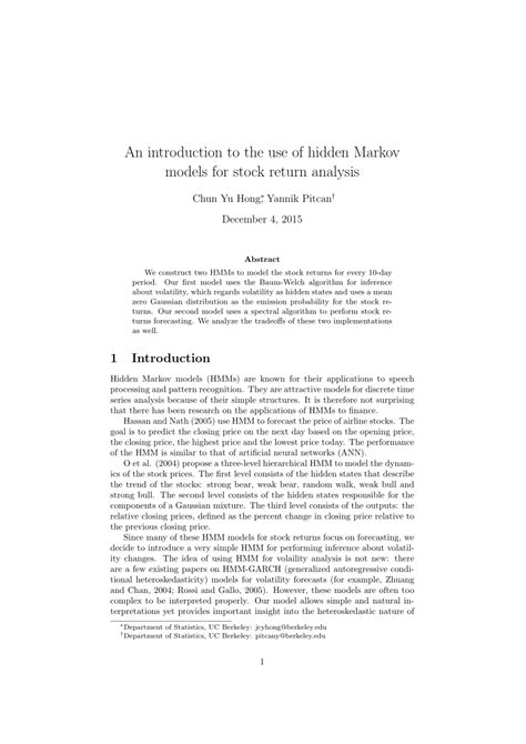 Pdf Analysis Of Spectral Versus Baum Welch Em Hidden Markov Models