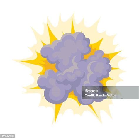 爆炸中孤立的白色背景上的卡通風格的圖示爆炸的符號股票向量圖向量圖形及更多卡通圖片 卡通 危險 商標 Istock
