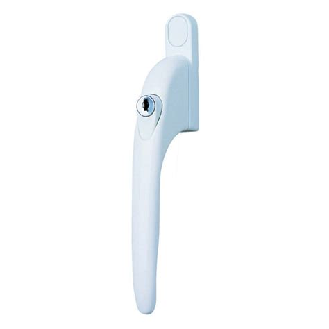 yale essentials pvcu window handle white selco