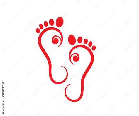 Lakshmi Footprints Red Color Laxmi Footprint Lashmi Feet Footsteps