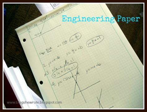 Using Ordinary Notebook Paper Day 9 Engineering Paper Notebook Paper