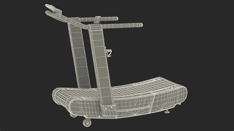Curved Crossfit Treadmill Rigged 3d Model 39 Max Free3d