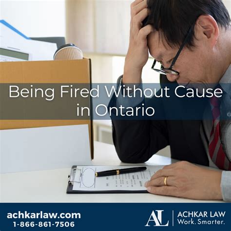 Employmentlaw Firingwithoutcause Terminationwithoutcause Achkarlaw