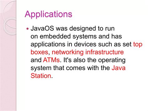 Java Operating System Ppt