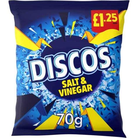 Kp Discos Salt And Vinegar Flavour 70g Box Of 16 Price Marked
