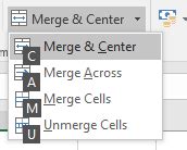 Shortcut To Merging Cells In Excel Grossgang