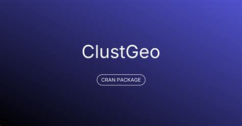 Clustgeo Hierarchical Clustering With Spatial Constraints Crane