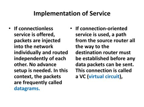 Network Layer Design Issues PPT