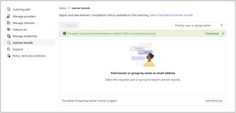 Download Learner Completion Records Microsoft Learn