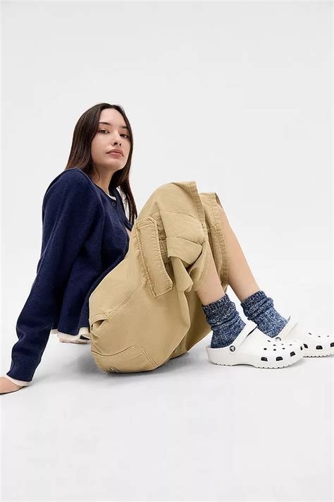 Crocs White Classic Clogs Urban Outfitters Uk