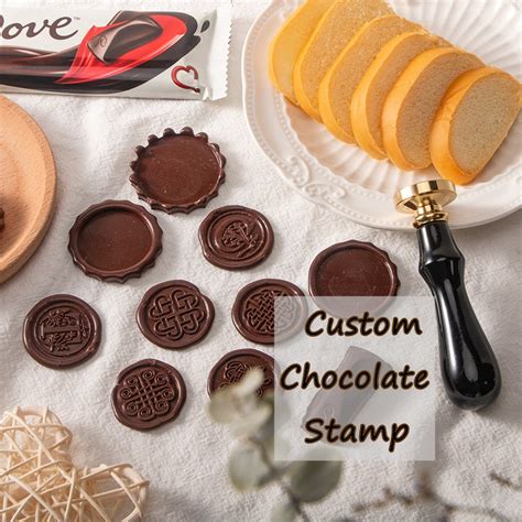 Custom Chocolate Stamp Stamp For Chocolate Custom Chocolate Mold Chocolate Logo Branding
