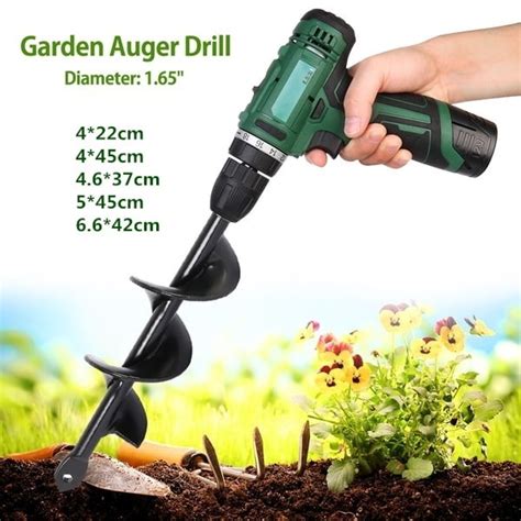 Pc New Earth Auger Drill Bit Garden Planting Auger Spiral Drill Bit Mm Mm Mm Mm Mm