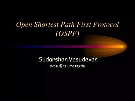 PPT Open Shortest Path First Protocol OSPF PowerPoint Presentation ID