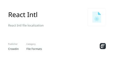 React Intl File Localization