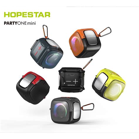 Hopestar party one mini ลำโพงบลูทูธแบบพกพา เสียงดี เบสหนัก เชื่อม2ตัว ...