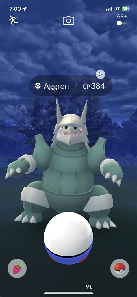 Shiny Aggron In The Wild R Pokemongo