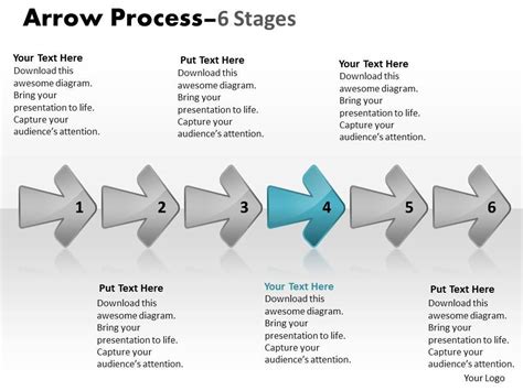 Arrow Process Stages PowerPoint Presentation Pictures PPT Slide Template PPT Examples