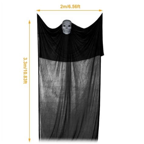 Halloween Hanging Ghost Prop Hanging Skeleton Flying Ghost Animated