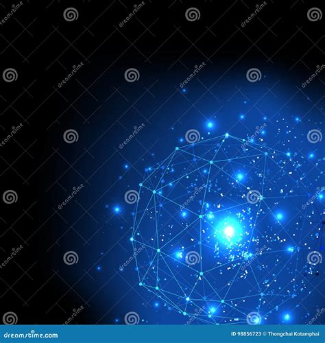 Vector Polygon Background Abstract Technology Communication Data Stock Vector Illustration Of