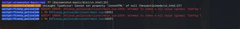 Help SCRIPT ERROR ES ESX Cfx Re Community