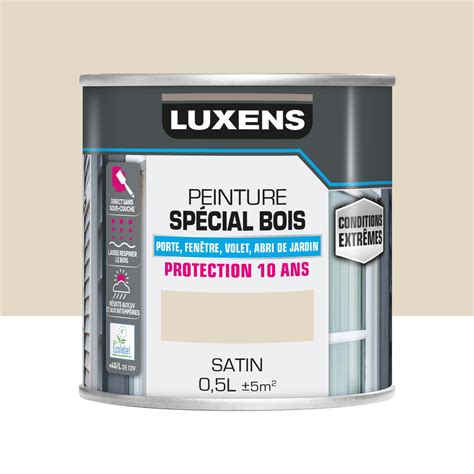 Peinture Extérieure Bois Conditions Extrêmes Luxens Blanc Perle Satiné