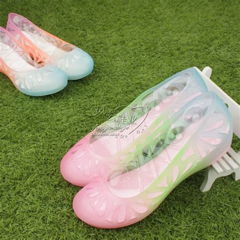 Buy Gradient Jelly Garden Hole Shoes Rubber Clogs 2017