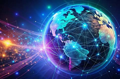 Visualizing Global Interconnectivity A Futuristic Aipowered World Map