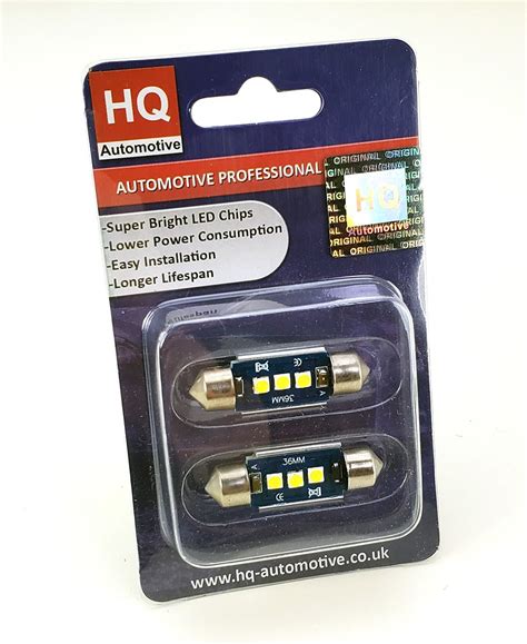 x HQ Automotive Żarówka Can bus LED V x SMD C W mm Biała szt Żarówki Samochodowe