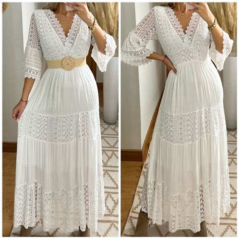 Boho Wedding Dress Maxi Boho Dress Summer Boho Dress Vintage Boho