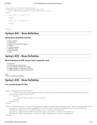 An Introduction To The Spring Framework PDF