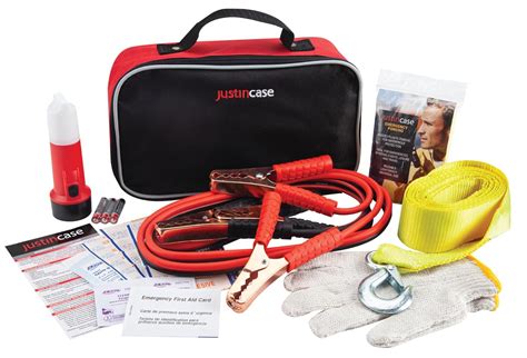 Justin Case Commuter Auto Safety Kit With 365 Days Of Roadside
